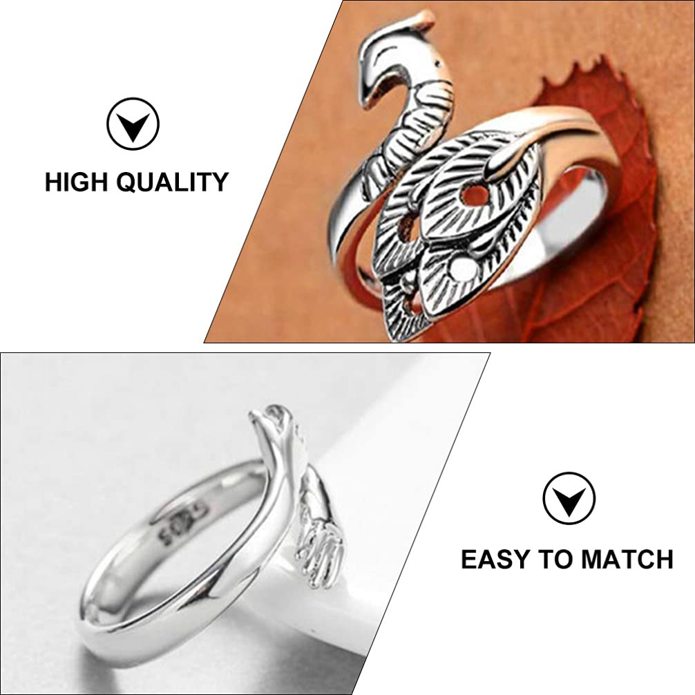 8-15 Pcs Vintage Open Punk Rings Set Adjustable Gothic Rings Cool Stackable Animal Rings Bulk Chunky Knuckle Finger Rings Snake Frog Rings for Women Men