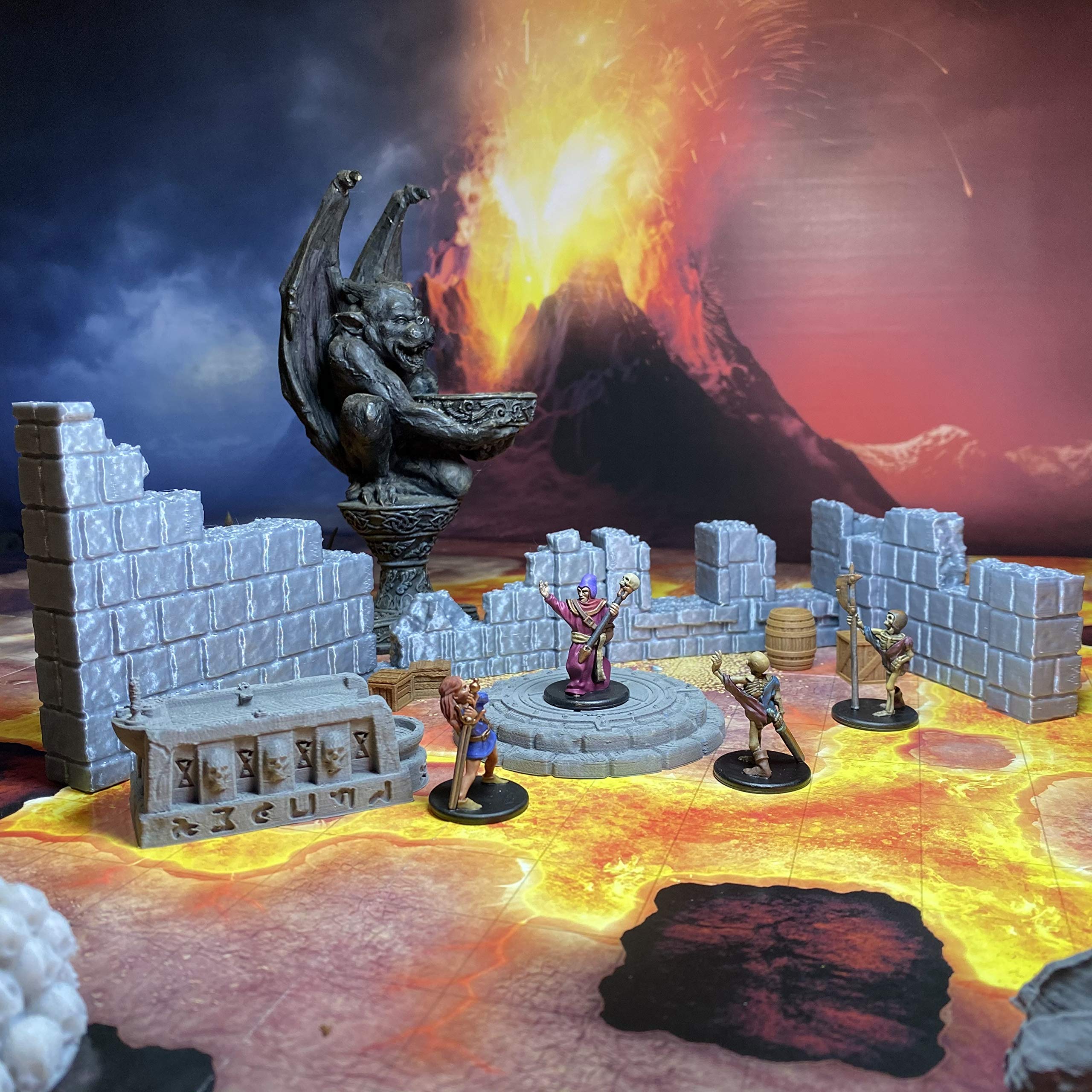 Extruded Gaming Wall Ruins Set 2