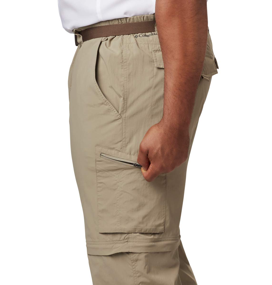 Columbia Mens Ridge Silver Ridge Convertible Pant, Tusk, 34W x 30L US