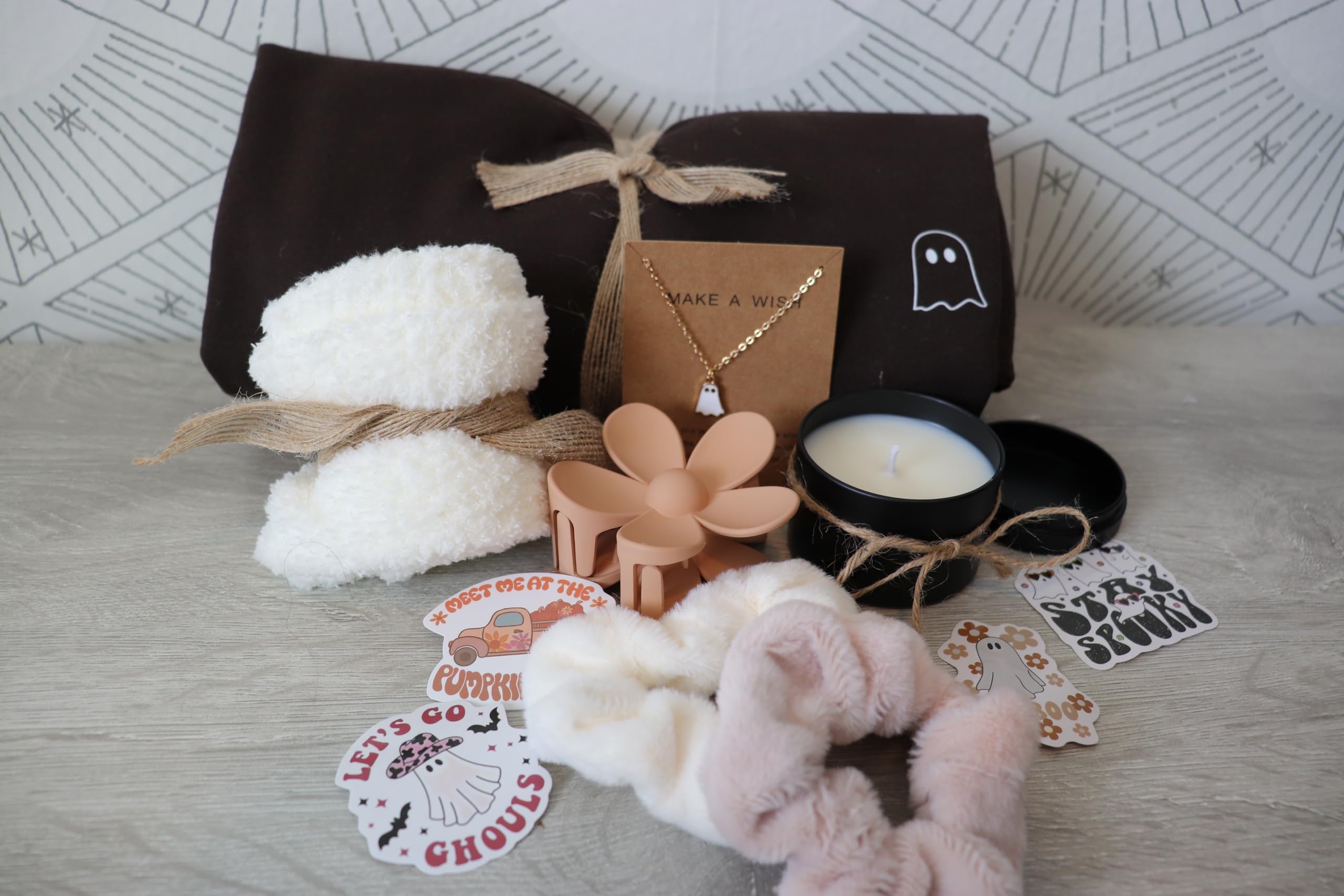 Boo Box (Boo Basket Gift Box: Ghost Sweatshirt, Fuzzy Socks, Soy Wax Vanilia Candle & More!)