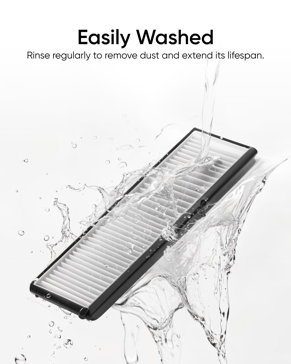 eufy High-Performance Filter for Robot Vacuum Omni S1 Pro, 2 Packs Included