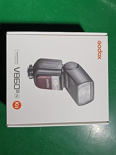 Godox V860III V860III-N Flash for Nikon, TTL 2.4G Nikon Flash Speedlite HSS 1/8000s, 7.2V/2600mAh Li-ion Battery, 480 Full-Power Flashes, 10 Levels LED Modeling Lamp, Compatible for Nikon Camera