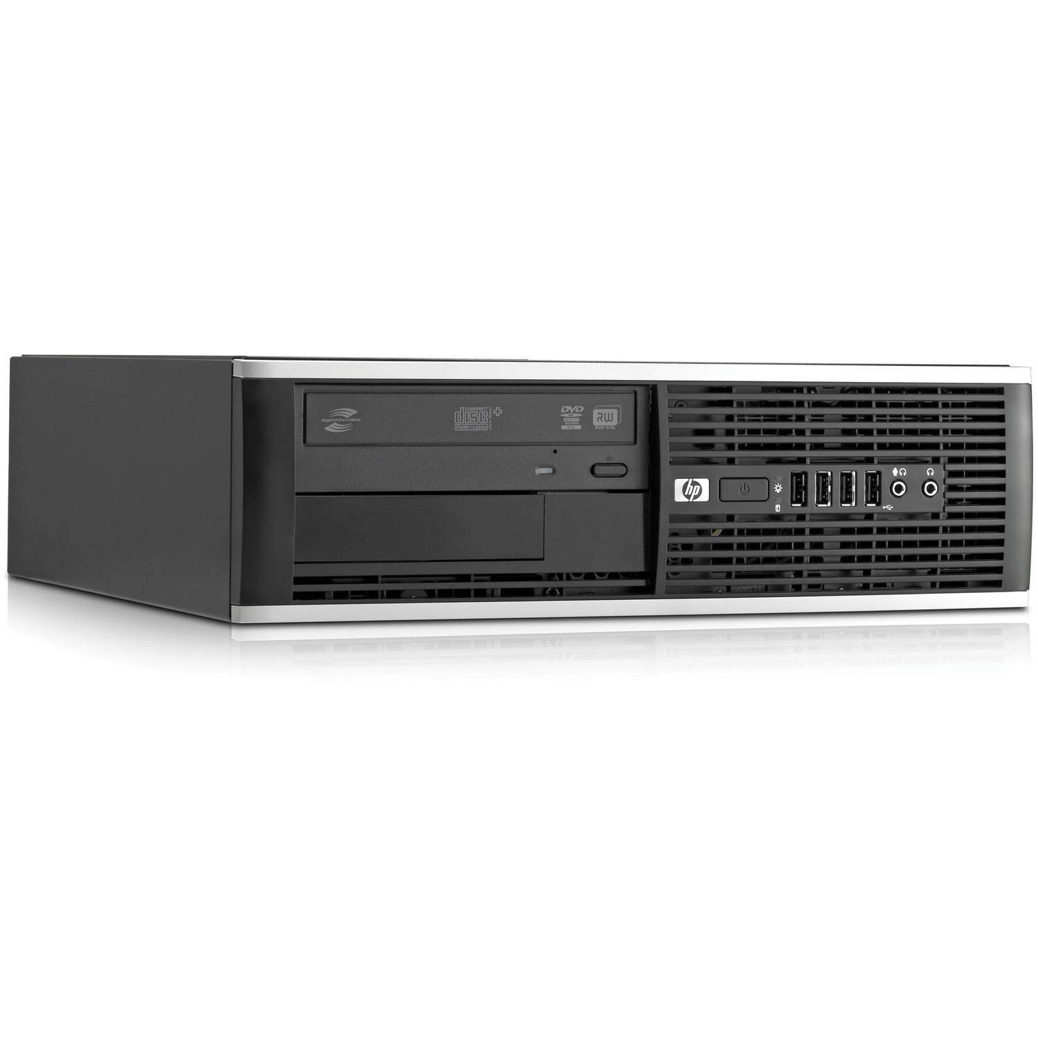 HP EliteDesk 6300 SFF, Intel i5, 8GB, 256GB SSD, Win 10, 24" Monitor, Wireless Keyboard WiFi (Renewed)