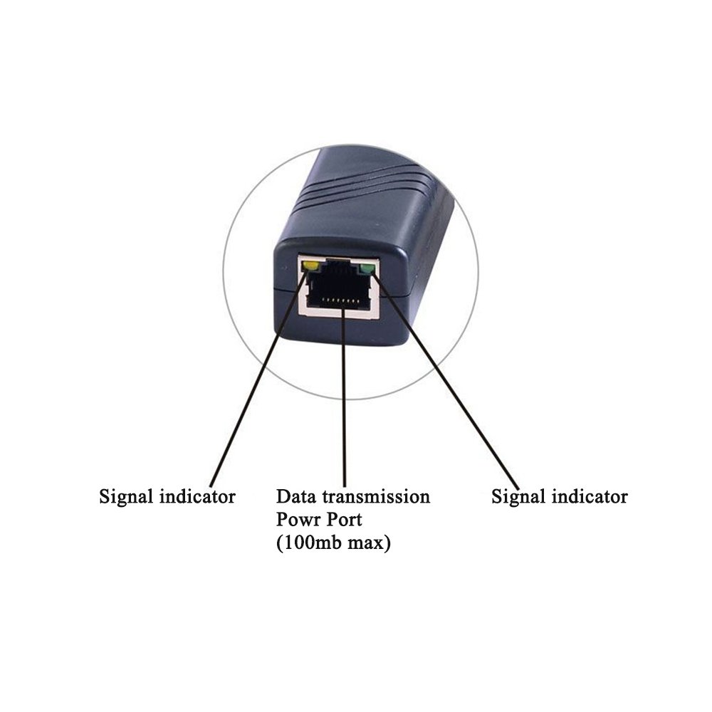 POE Splitter,COOSO Passive POE Splitter 48V to 12V Compatible with Most Switches POE and All Web Cameras