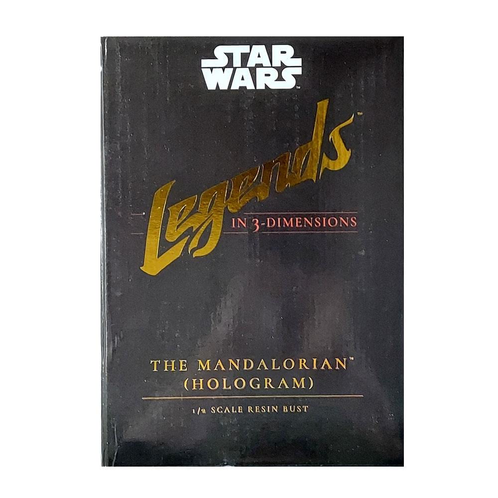 DIAMOND SELECT TOYS San Diego Comic-Con 2021 Exclusive Star Wars: The Mandalorian (Light Up Feature Version) Legends in 3-Dimensions 1:2 Scale Bust, Multicolor, 10 inches