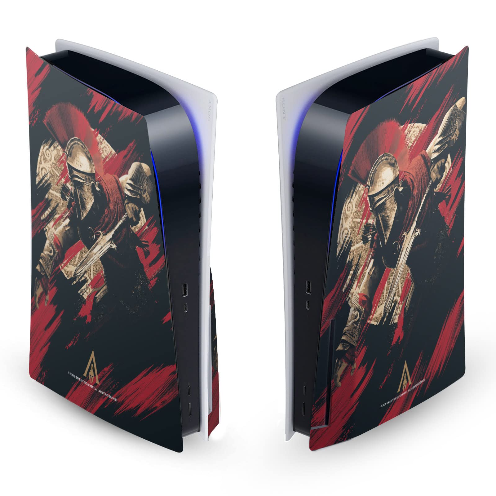 Head Case Designs Officially Licensed Assassin's Creed Alexios Odyssey Artwork Matte Vinyl Faceplate Sticker Gaming Skin Case Cover Compatible with Sony Playstation 5 PS5 Disc Edition Console