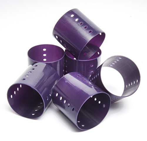 Diane Magnetic Rollers Pack of 6 Hair Rollers for Women and Girls Diameter 3 Inch Purple, 6 Count (Pack of 1)