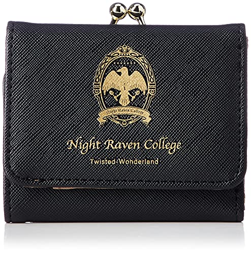 Disney Twisted Wonderland 0132 Women's Twisted Wallet, Trifold, Tri-Fold, Coin Purse, Coin Purse, Night Raven College (MTW-149)