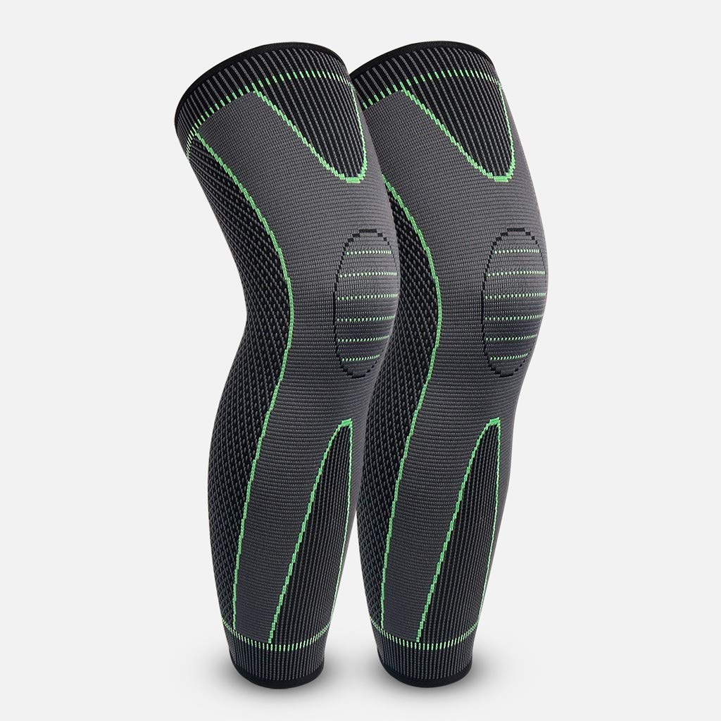 Baishitop Kneepad Splint Calf Calf Men's Compression Women's For Socks Socks Socks with Vertical Pinstripe for Men (Grey, M)