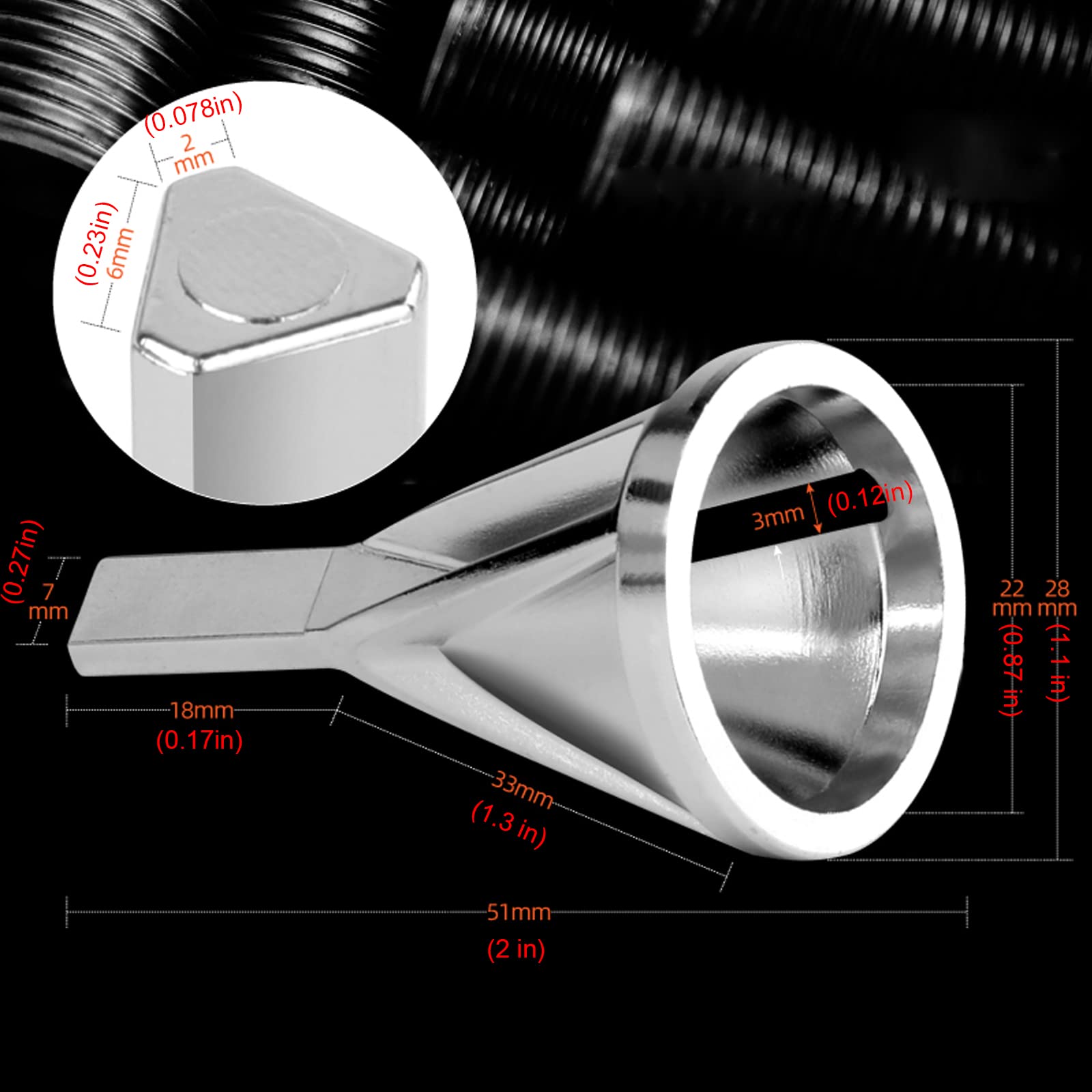 AIYOO 2 Pack Deburring External Chamfering Tool Deburring Tool for Metal High Speed Stainless Steel Bolt Deburring Tool Quickly Repairs Damaged Metal Drill Bit Triangle Shank