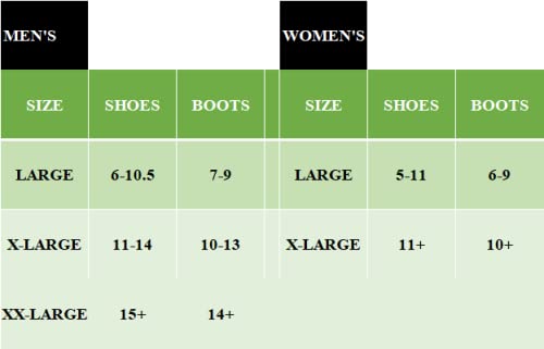 LUCK COLLECTION Premium Reusable Shoe and Boot Covers for Contractors, Durable Non-Slip Water-Resistant (Large)