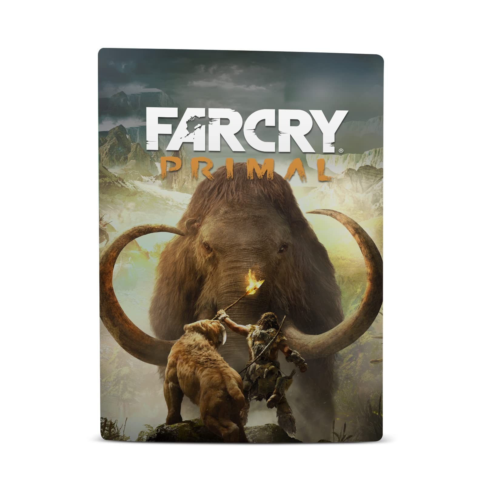 Head Case Designs Officially Licensed Far Cry Pack Shot Primal Key Art Vinyl Faceplate Sticker Gaming Skin Decal Compatible With Sony PlayStation 5 PS5 Digital Edition Console and DualSense Controller