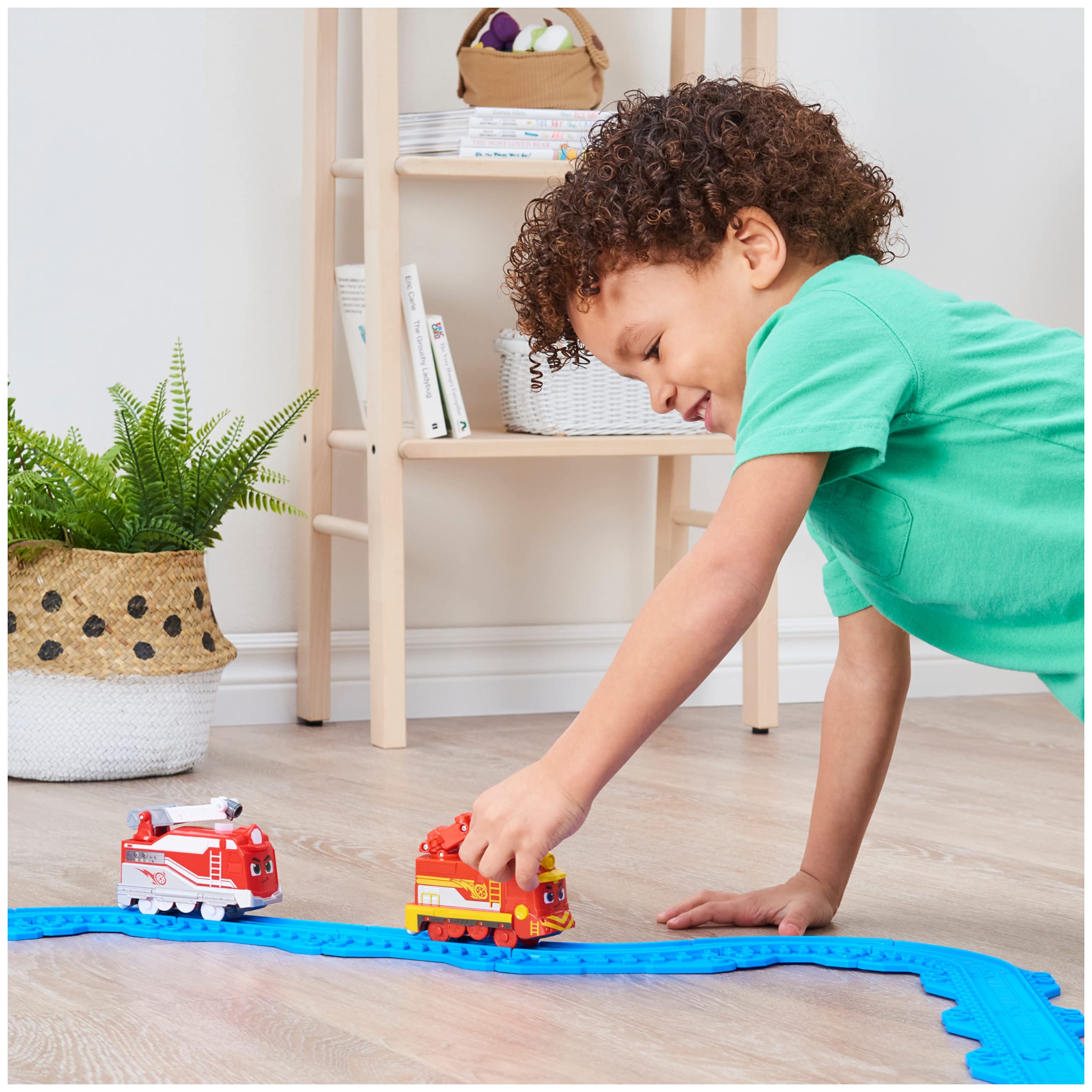 Mighty Express, Freight Nate Motorized Toy Train with Working Tool and Cargo Car, Kids Toys for Ages 3 and up,Multicolor