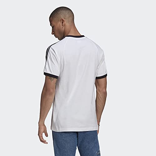 adidas Originals Men's Adicolor 3-stripes Tee, White/Black, Large