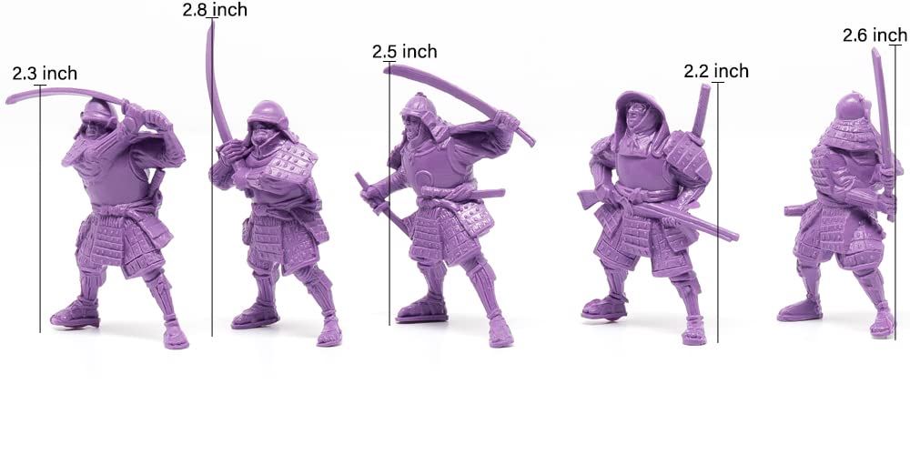 Fantasy Battles DND Action Miniatures Samurai 2 inch 1/32-5 Fantasy Figures Tehnolog Toy Soldiers