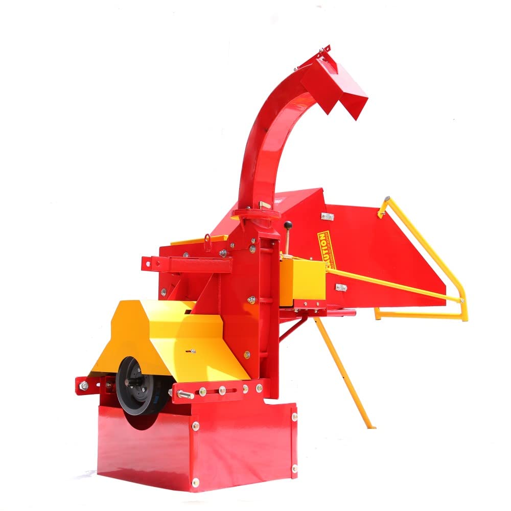 8" PTO Wood Chipper Tree Shredder 3 Point Wood Chipping Machine Tractor Implement Farm Equipment