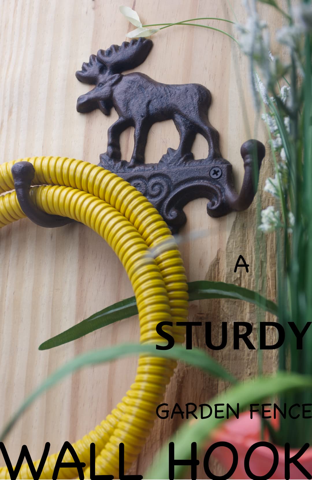 Stelalloy Decorative Wall Hook, Wrought Iron Hooks, Cast Iron Coat Hooks, Deer Antler Décor Wall Hook Animal, Rustic Coat Hooks, Towel Holder, Key Holder Wall, Pool Towel Rack, Patio Décor