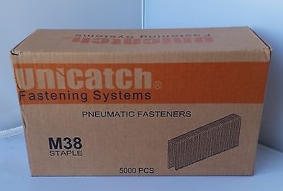 M17- 1-1/2"Senco M Series Galvanized Staples 3/8" Crown 18 Gauge 5000/Box