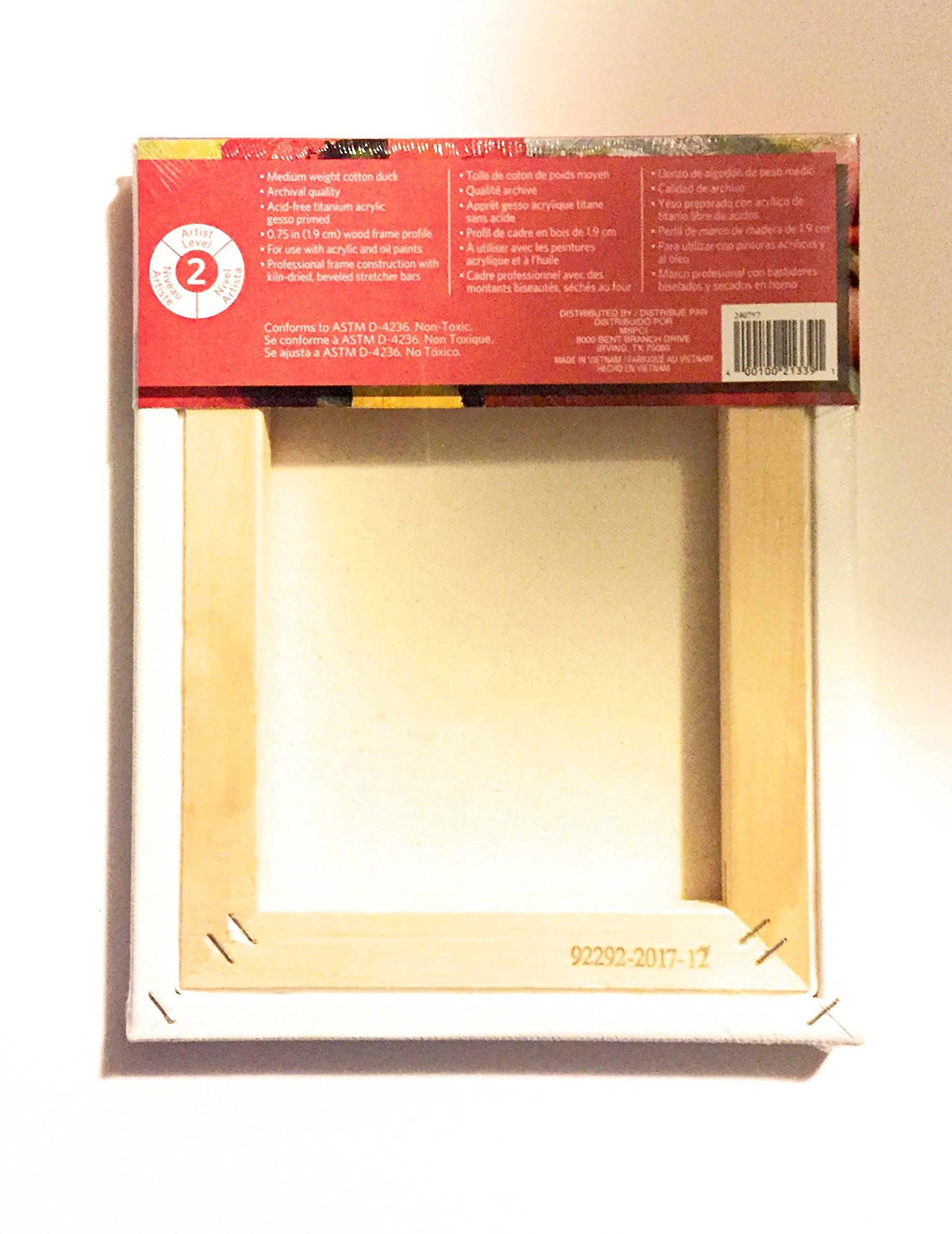 8" x 10" Level 2 Gallery Wrapped Traditional Canvas by Artist's Loft - Archival, Acid Free Cotton Canvas for Paint, Acrylic, & Oils - Bulk 12 Pack
