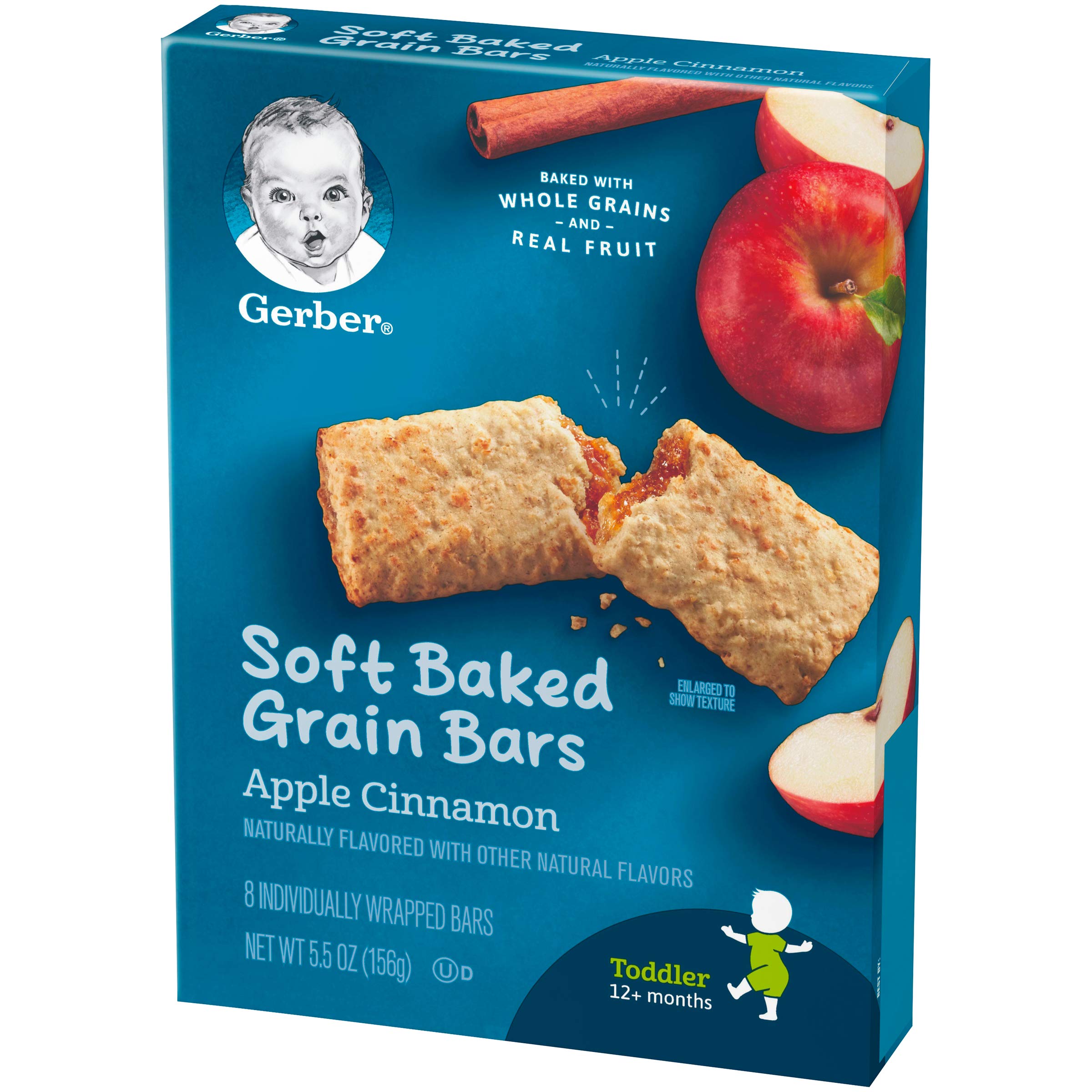 Gerber Graduates Cereal Bar, Apple Cinnamon, 5.5 oz