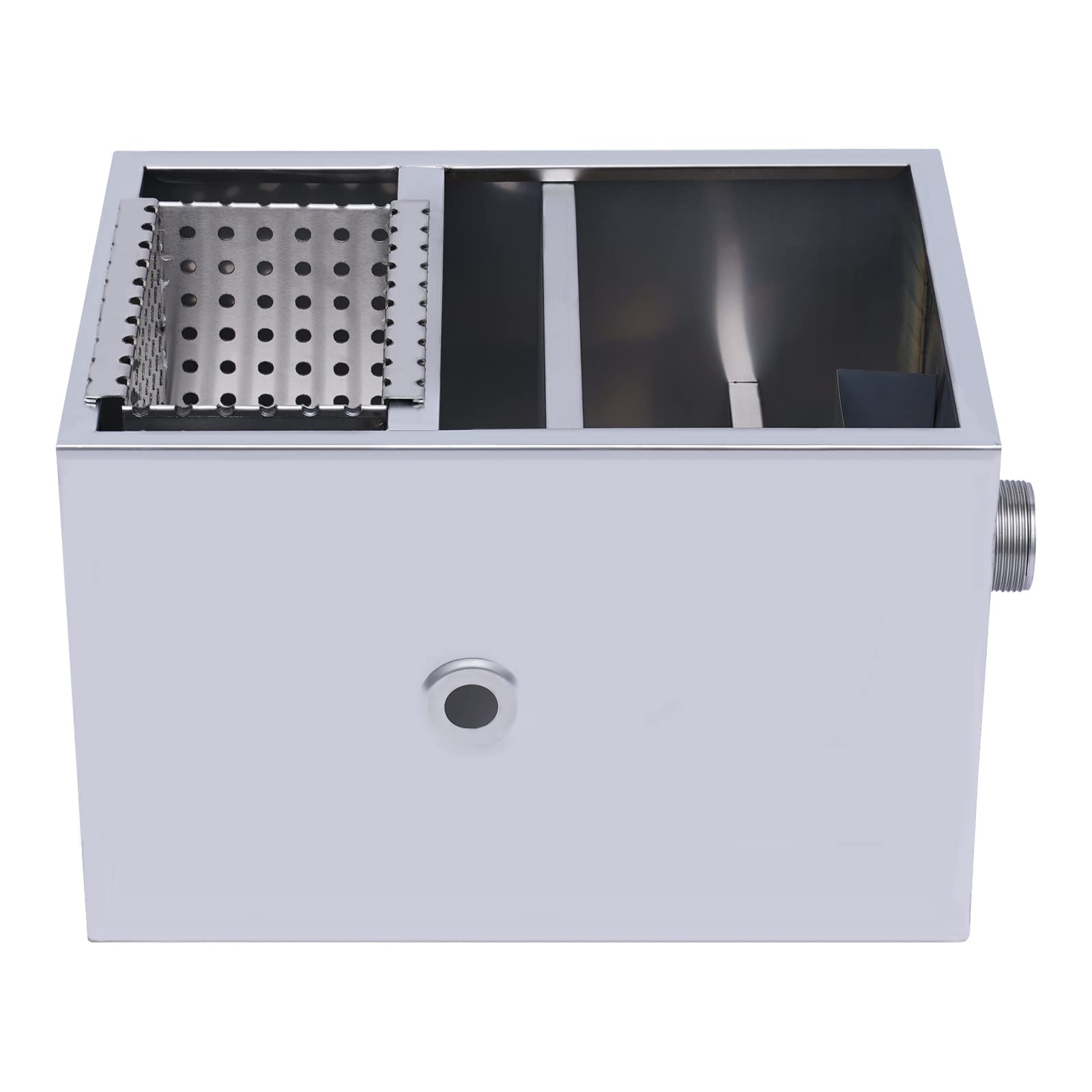 Leblett 20L Commercial Grease Trap,Stainless Steel Grease Interceptor with Automatic Shut-off Device,Under Sink Grease Trap Waste Water Oil-water Separator,for Restaurant Factory Home Kitchen