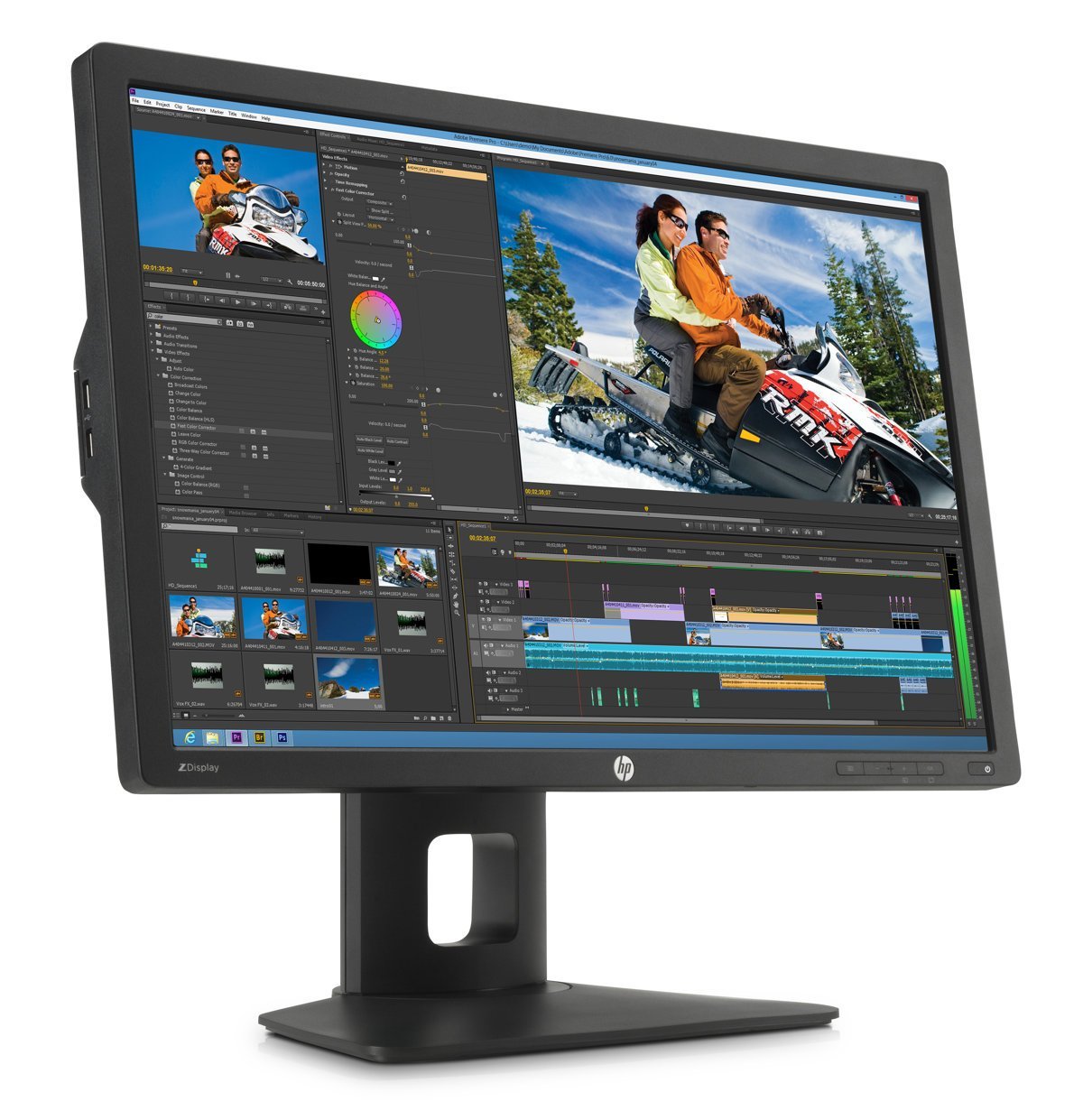 HP Z24i 24 Inch WideScreen 1920x1200 IPS LED-backlit LCD Monitor (D7P53A4) with USB Hub Monitor Black