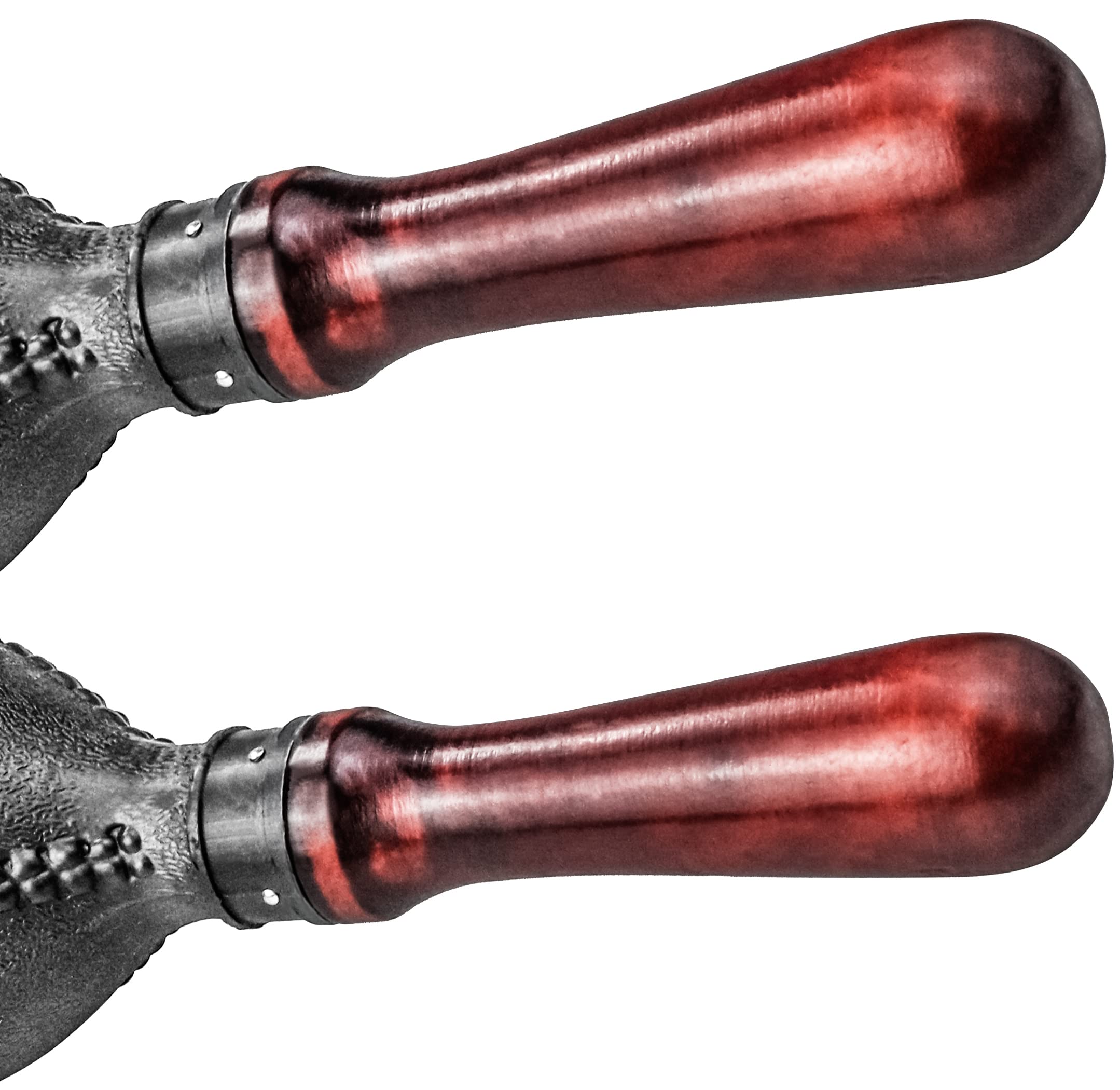 Heatoe 1 Pair Black Wood Handle Maracas, Sand Hammer Percussion Instrument Shakers Rattles for Beginners and Professionals