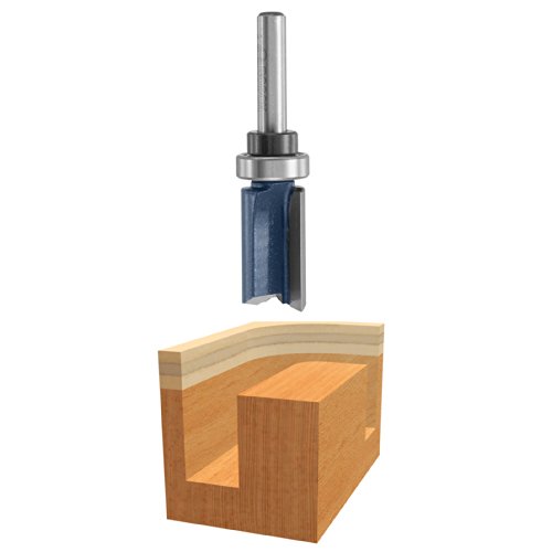 Bosch 85682M 3/4 in. x 1 in. Carbide Tipped 2-Flute Top Bearing Straight Trim Bit