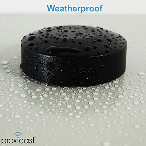 Proxicast Ultra Low-Profile Indoor/Outdoor WiFi Antenna - Triple Band 2.4/5.8/6 GHz - Fixed Through-Hole Screw Mount Bluetooth | ZigBee | WiFi Puck - 6.7 ft Coax Lead w/RP-SMA (ANT-130-005-2PK)