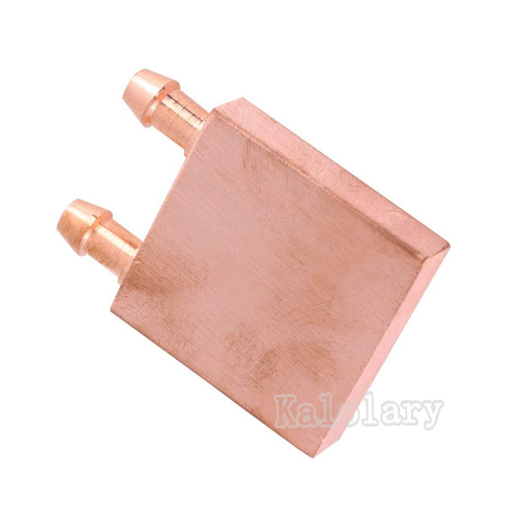 Pure Copper Water Cooling Block for Computer 40x40mm Water-Cooled Exchanger Endothermic Head for Liquid Water Cooler Heat Sink System for CPU Graphics Radiator Heatsink (1 Pack)