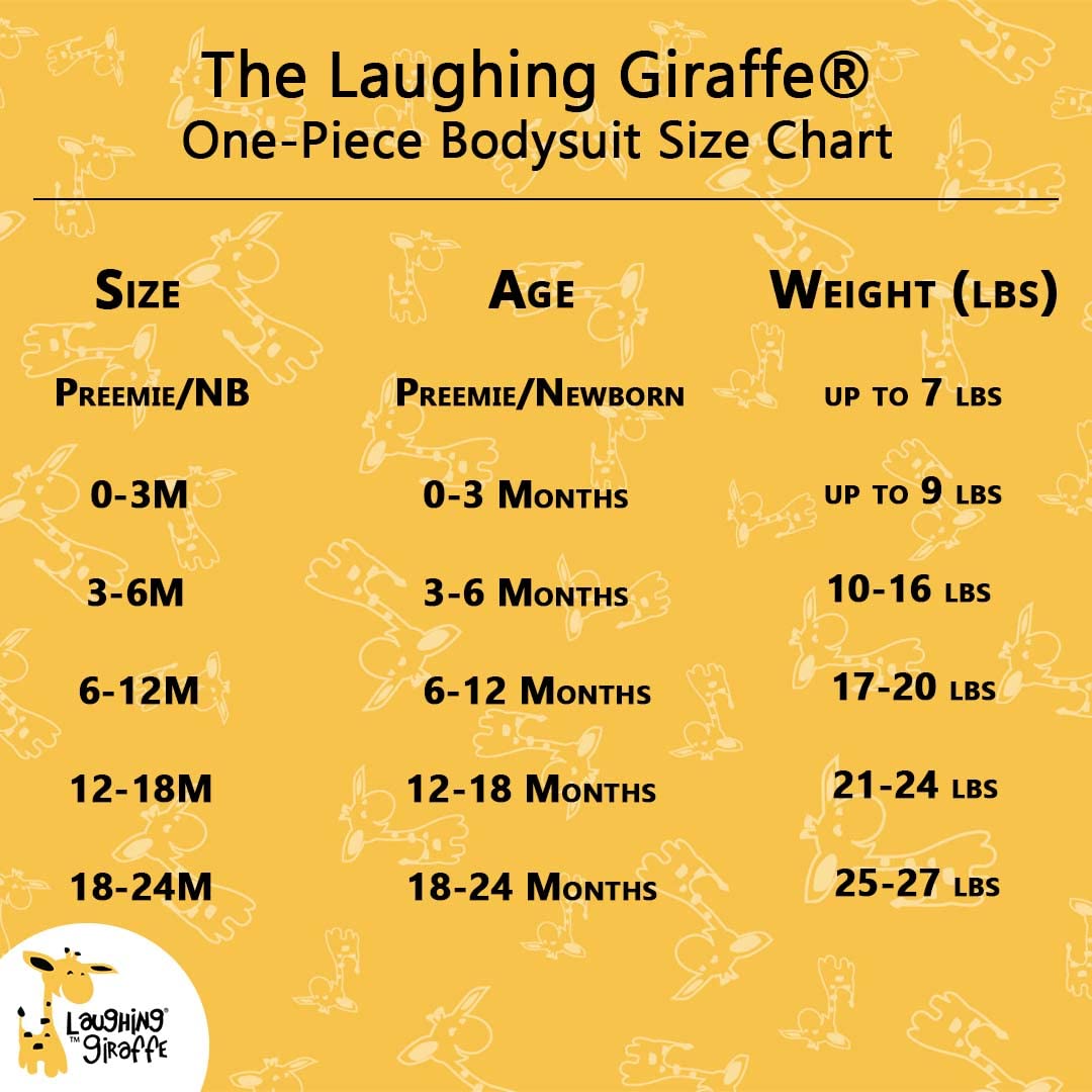 Laughing Giraffe Baby Blank Short Sleeve Unisex One Piece Bodysuit (12-18 Months, white)