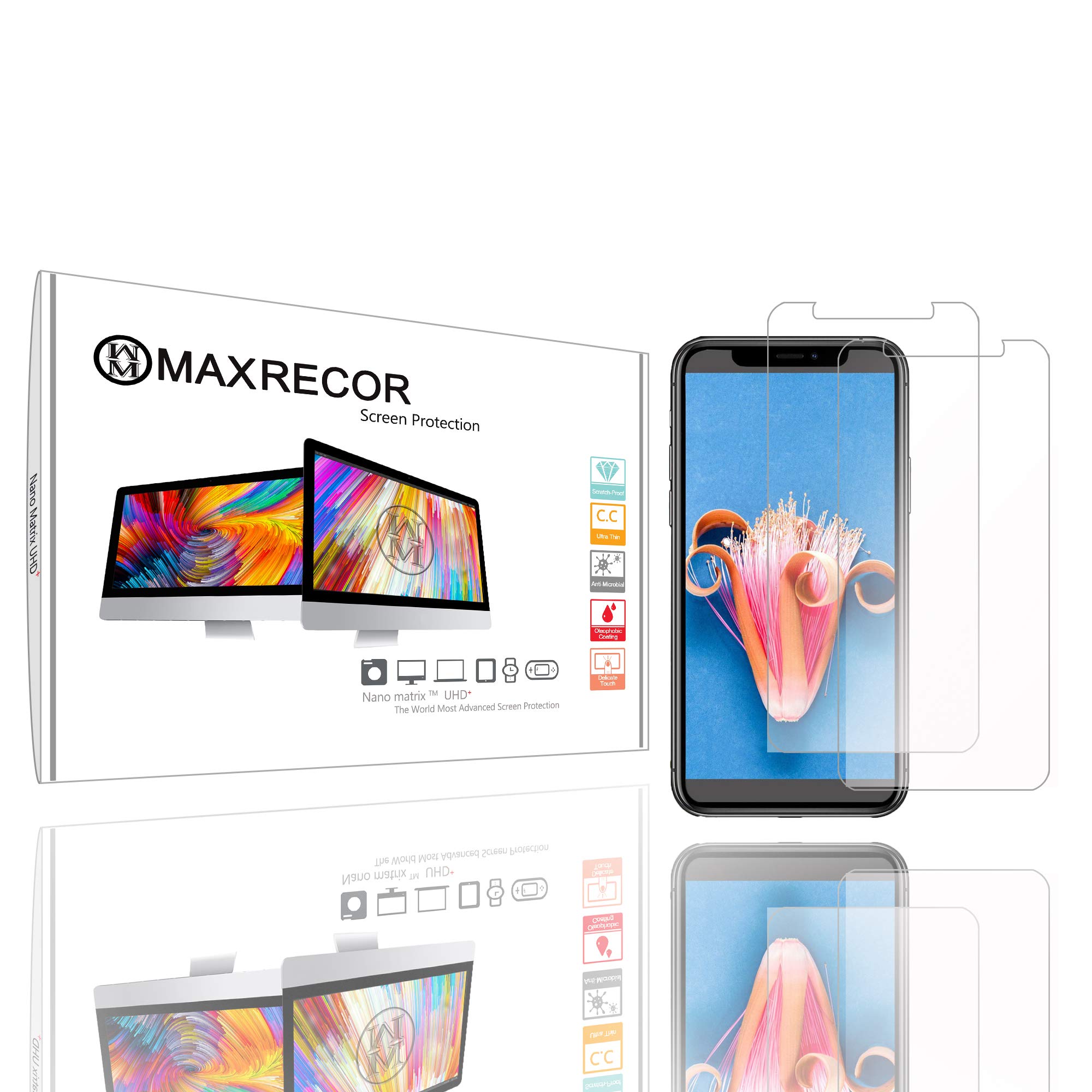 Screen Protector Designed for Fisher Price Pixter - Maxrecor Nano Matrix Anti-glare (Dual Pack Bundle)