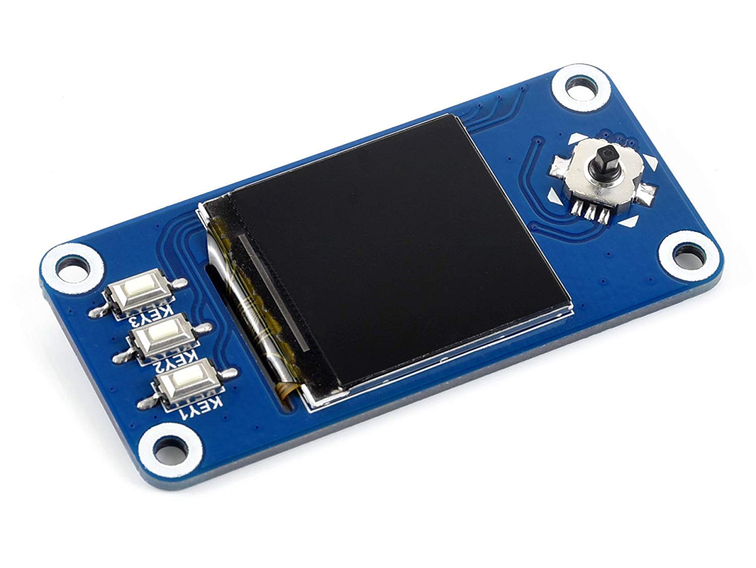 Waveshare 1.3inch IPS LCD Display HAT for Raspberry Pi 240x240 Pixels with Embedded Controller Communicating via SPI Interface.