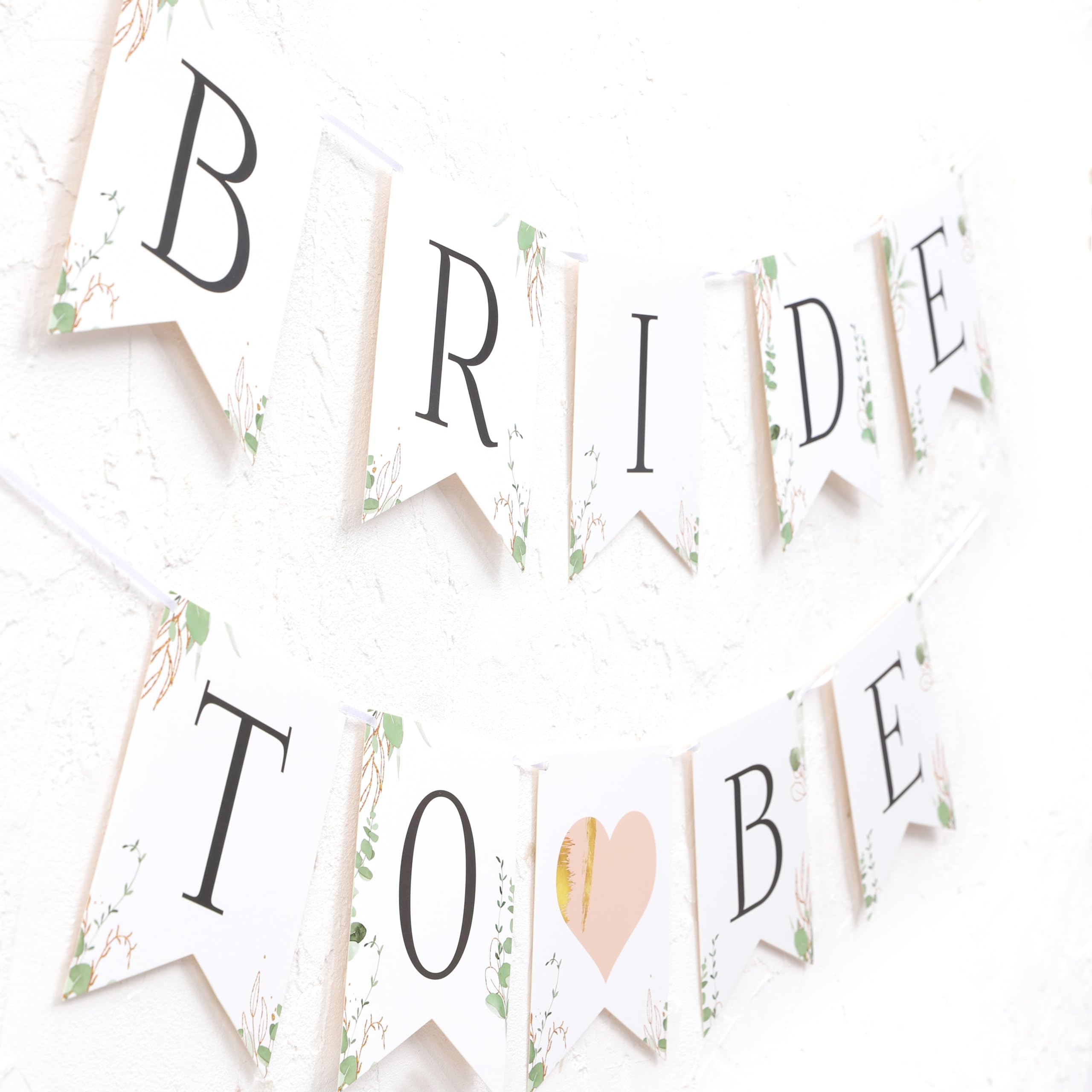 Bride To Be Banner - Bridal Shower Decoration,Greenery Bride To Be Banner,Bachelorette Party Banner,Engagement And Wedding Party Decorations,