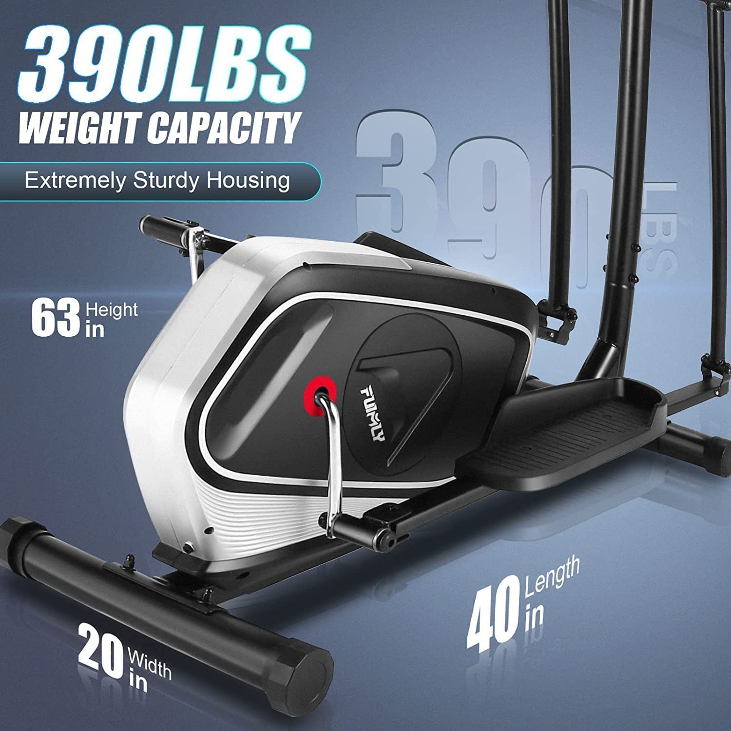 ANCHEER Elliptical Machine,Pre-Programmed Elliptical Machine with 16 Levels of Magnetic Resistence