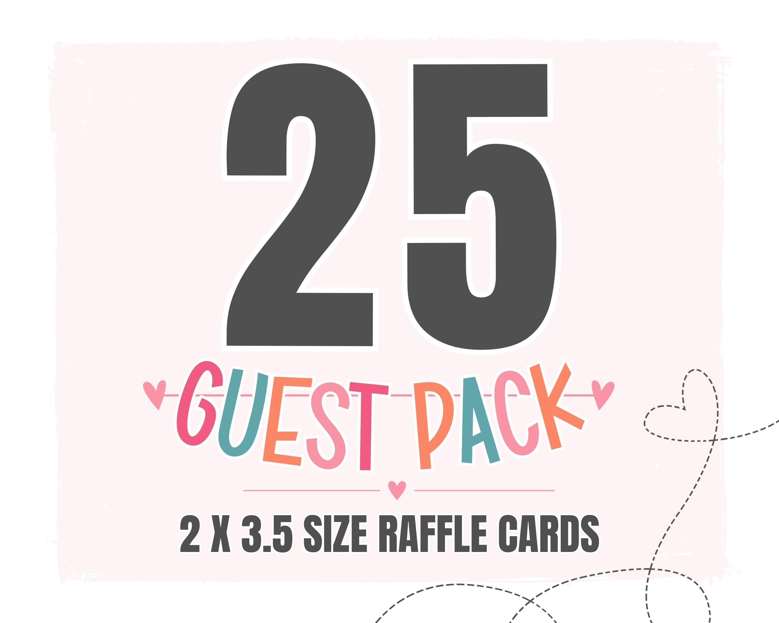 Purple Elephant Diaper Raffle Tickets, Girls Baby Shower Games for Prizes, Baby Shower Diaper Raffle Invitation Insert Cards, 25 Pack