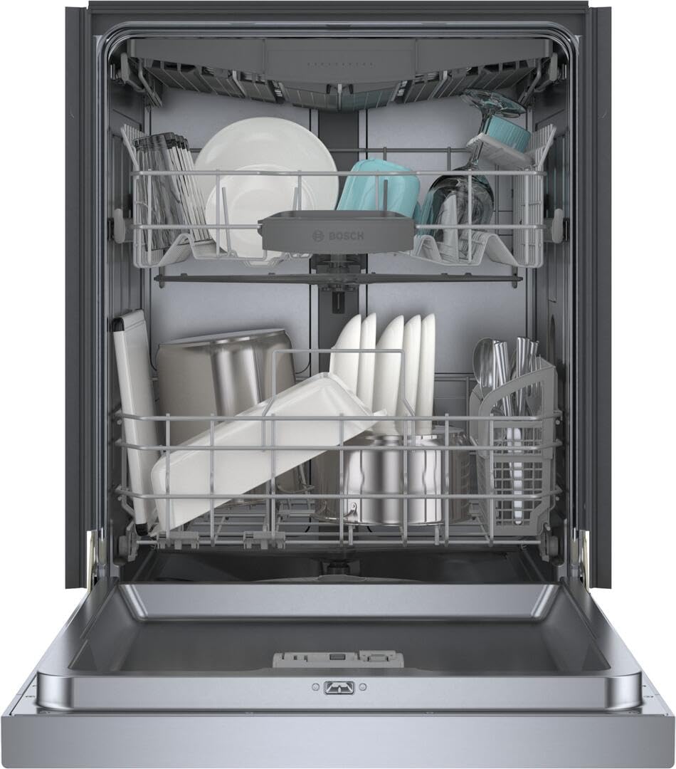 Bosch SHE53C85N 24 Inch Smart Built-In Dishwasher, stainless steel