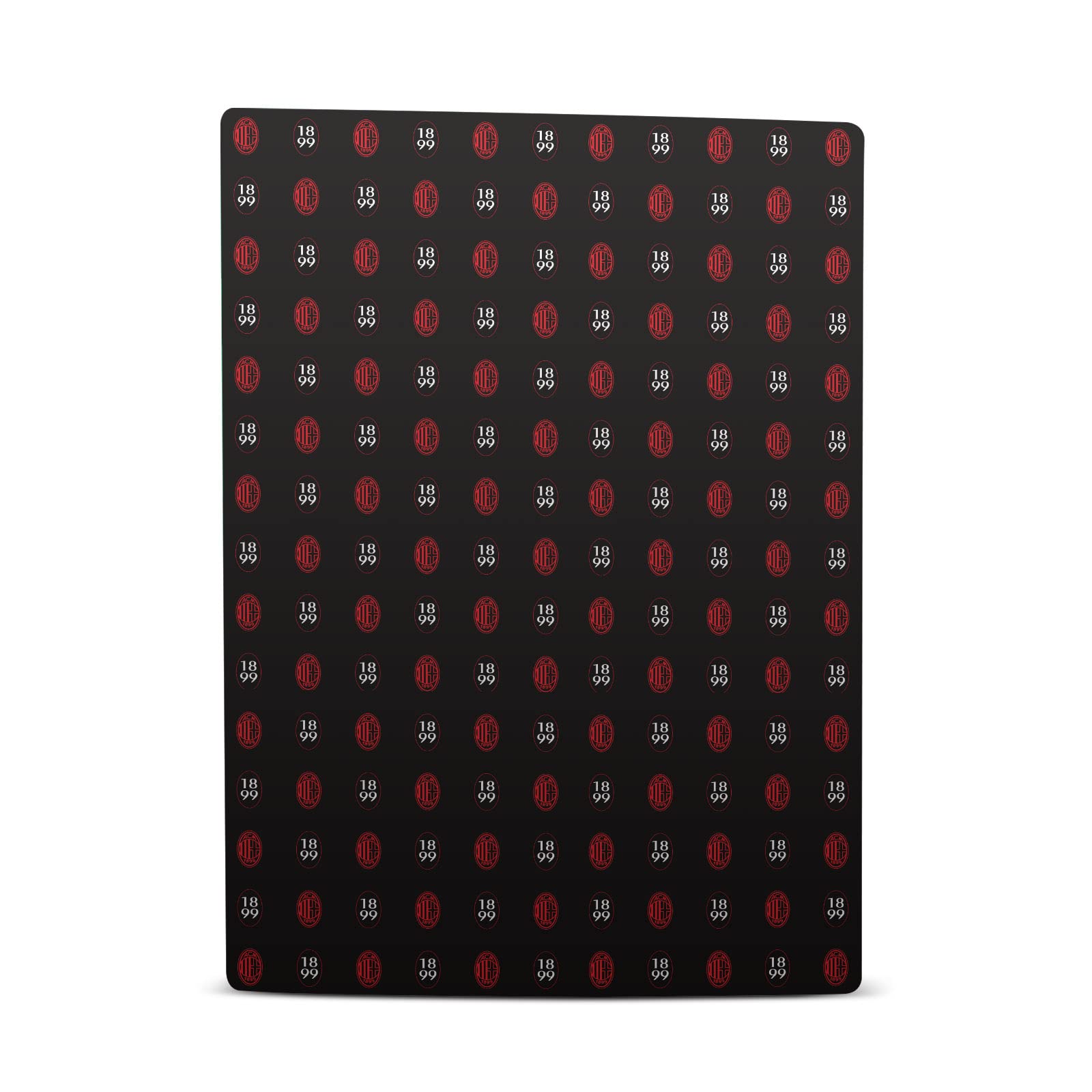 Head Case Designs Officially Licensed AC Milan Pattern Logo Art Vinyl Faceplate Sticker Gaming Skin Decal Cover Compatible With Sony PlayStation 5 PS5 Digital Edition Console