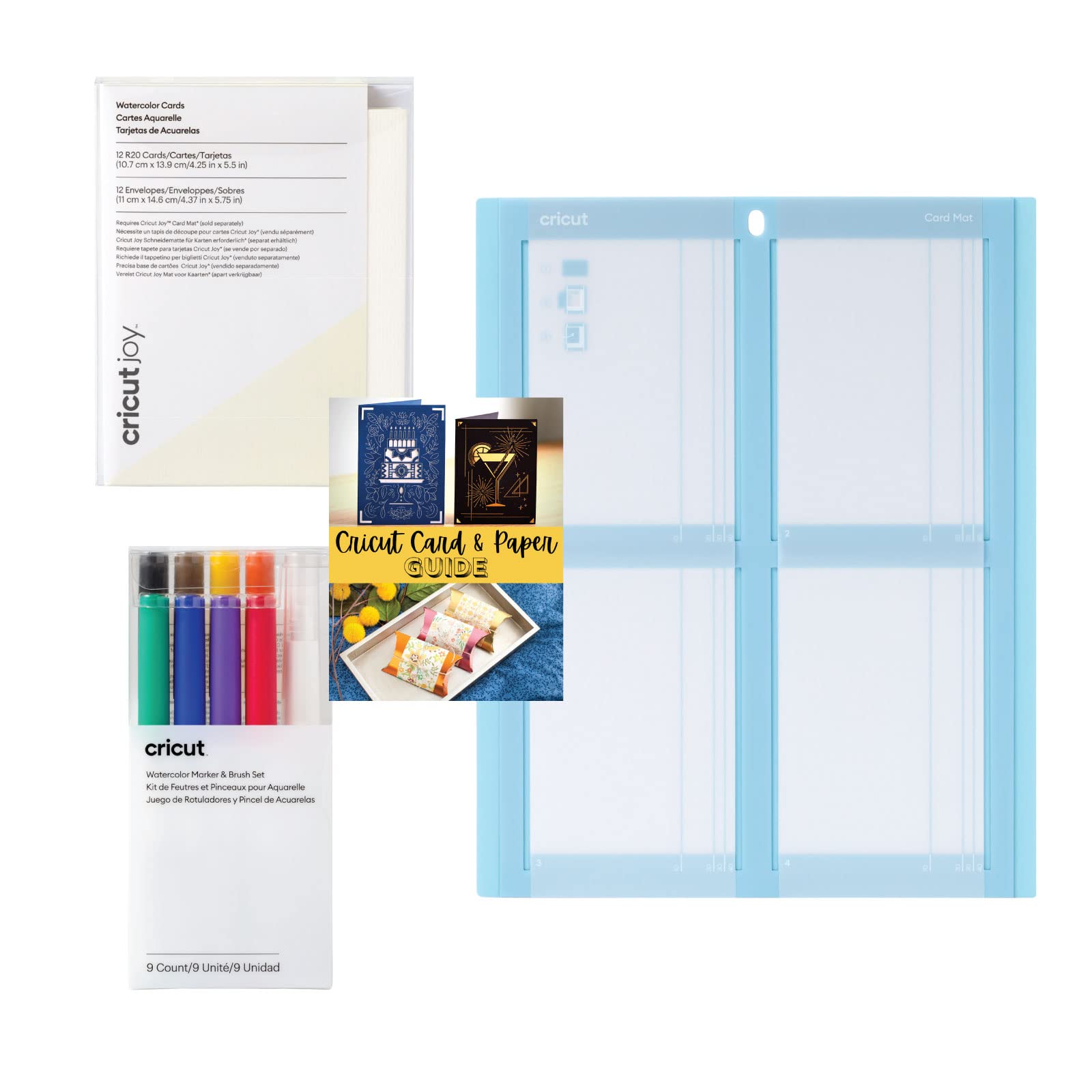 Cricut Ultimate Card Making Bundle - Cutaway Cards with 2x2 Card Cutting Mat and 30 Pen Set, Craft Cutting Machine Card Making Set, DIY Cards with Envelopes Maker and Explore Machines