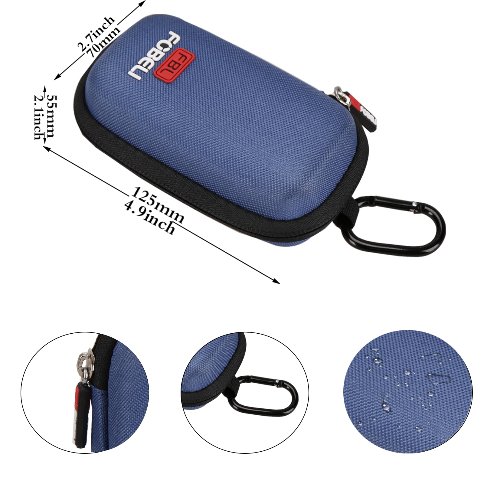 FBLFOBELI Hard Travel Case Replacement for Bosch Blaze Pro GLM165-40 / GLM50C / GLM165-25G Green-Beam / GLM165-22 Blaze 165ft Laser Distance Measure