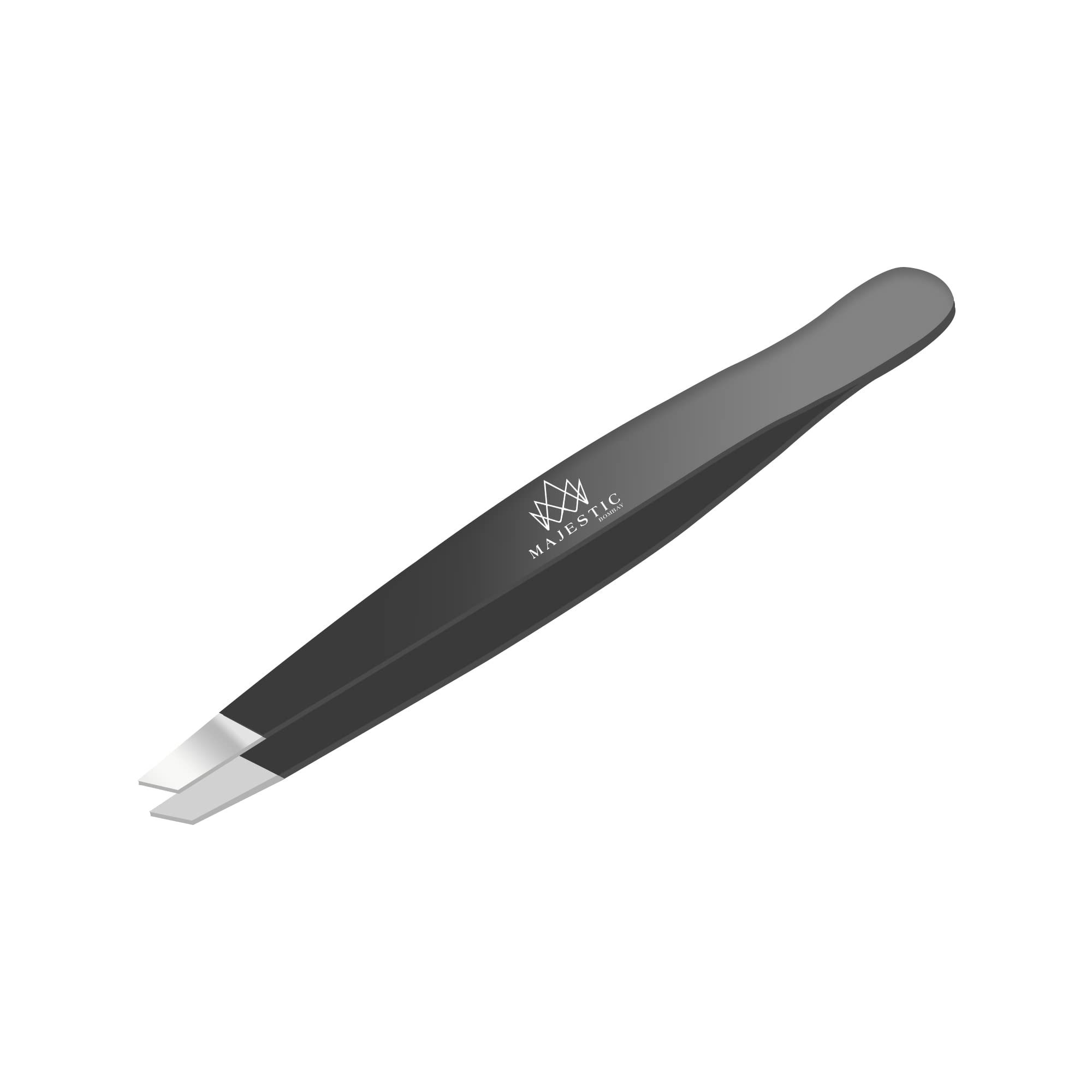 Majestic Bombay Slant Tweezers for Women and Men â Splinter Ticks, Facial, Eyebrows and Ingrown Hair RemovalâSharp, Needle Nose, Surgical Tweezers Precision best tweezers for chin hair and Plucking