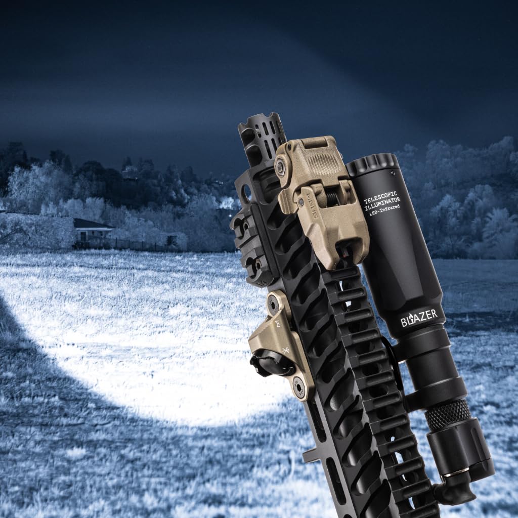 LED Infrared Illuminator Light Head (Focusable Optics - 4° to 25°) Fits Surefire M600DF/M640DF, Z-BOLT® 18650/18350 Light Bodies