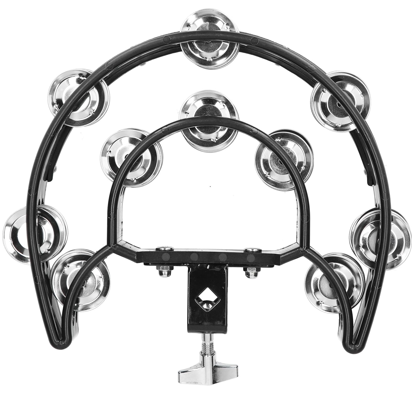 Hi Hat Bell Portable Hi Hat Tambourine for Guitarists for Friends Gathering,Hands on the piano