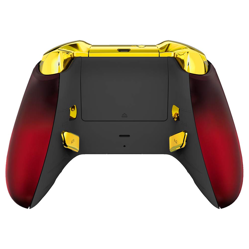 HexGaming HEX Esports Blade Elite Controller 2 Paddles & Interchangeable Thumbsticks & Triggers Stop Compatible with Xbox Series X/S Customized Game Controller PC Wireless FPS Gamepad - Shadow Red