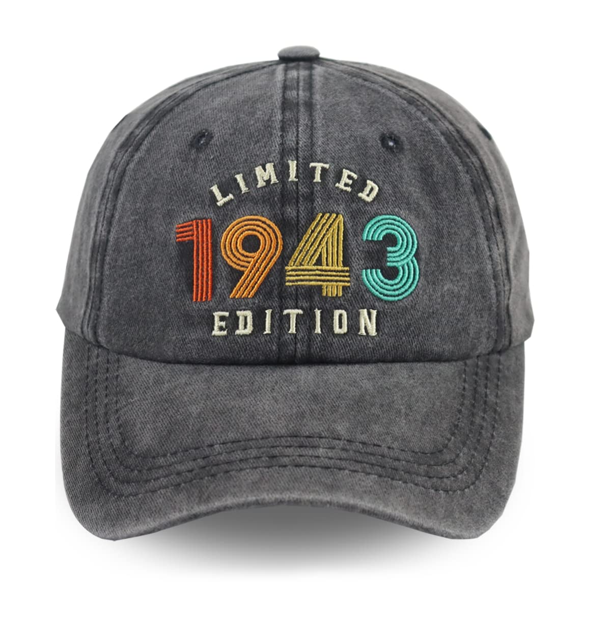 81th Birthday Decorations for Women Men, Funny 81th Birthday Gifts for Woman Man Dad Mom Grandma Grandpa, 1943 Vintage Cotton 81 Year Old Party Supplies Baseball Cap
