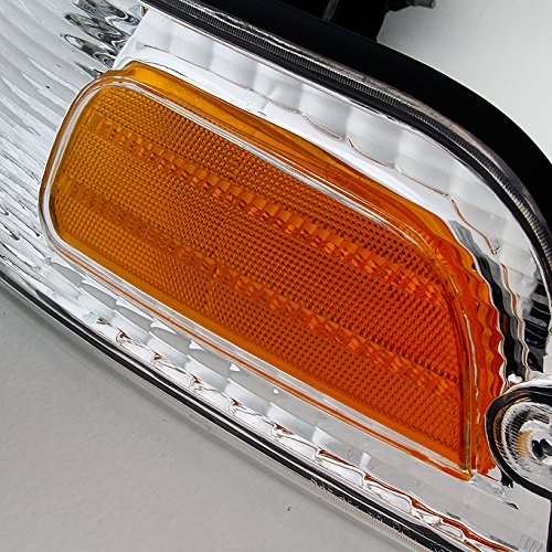AKKON - For Ford Crown Victoria Clear Replacement Headlights W/Corner Lamps 4pc Left + Right Pair Set