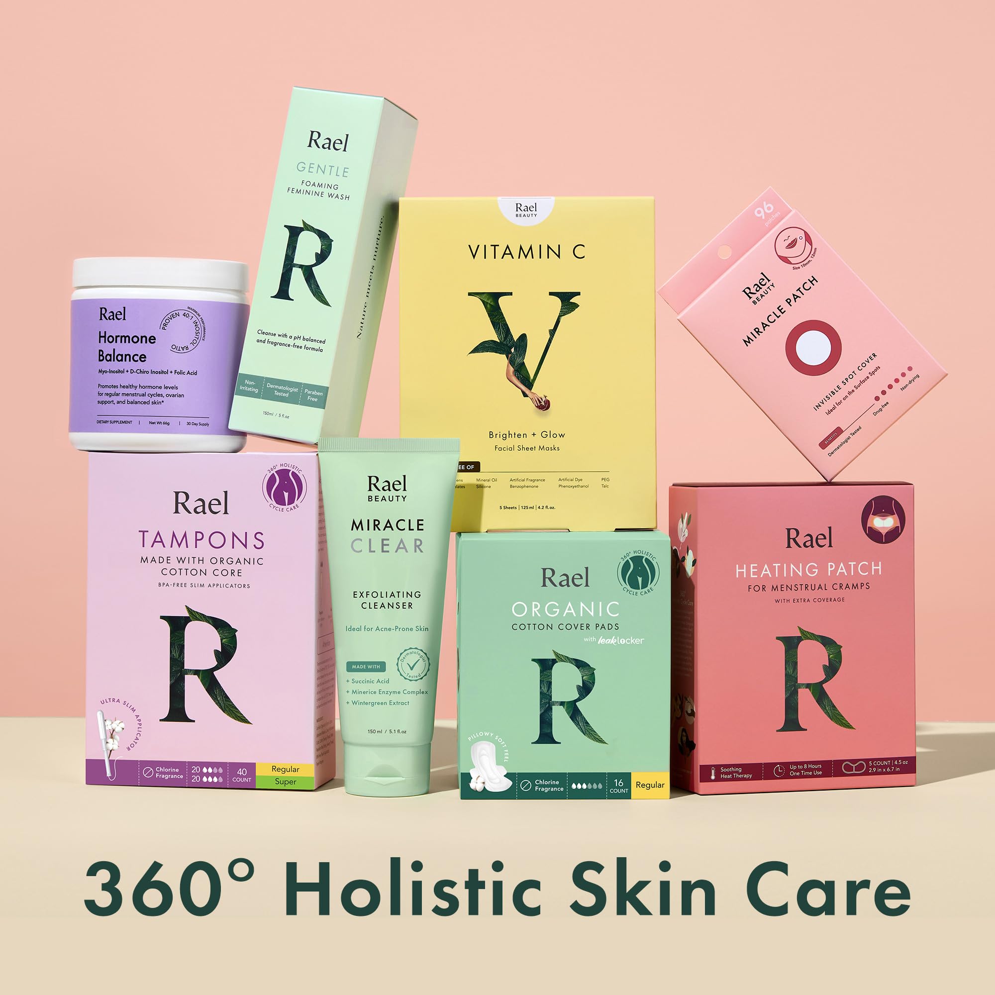 Rael Face Mask Skin Care, Tea Tree Face Masks - Bamboo Facial Sheet Mask, Korean Skincare, with Tea Tree Oil and Fruit Extracts, All Skin Types (Tea Tree, 5 Sheets)