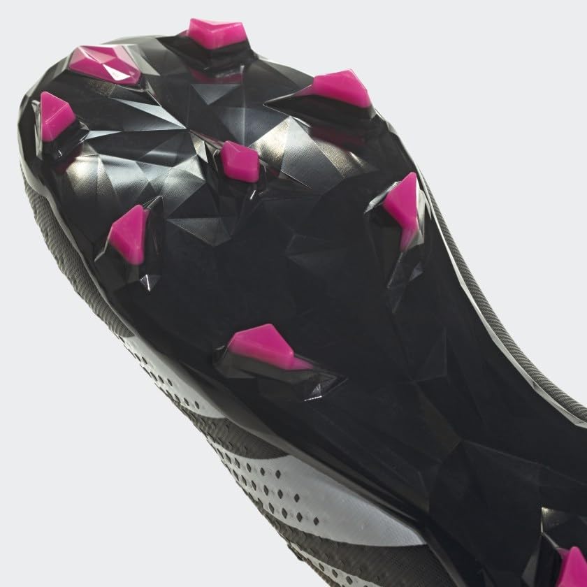 adidas Unisex Predator Accuracy.2 Firm Ground Soccer Shoe, Black/White/Team Shock Pink, 7.5 US Men