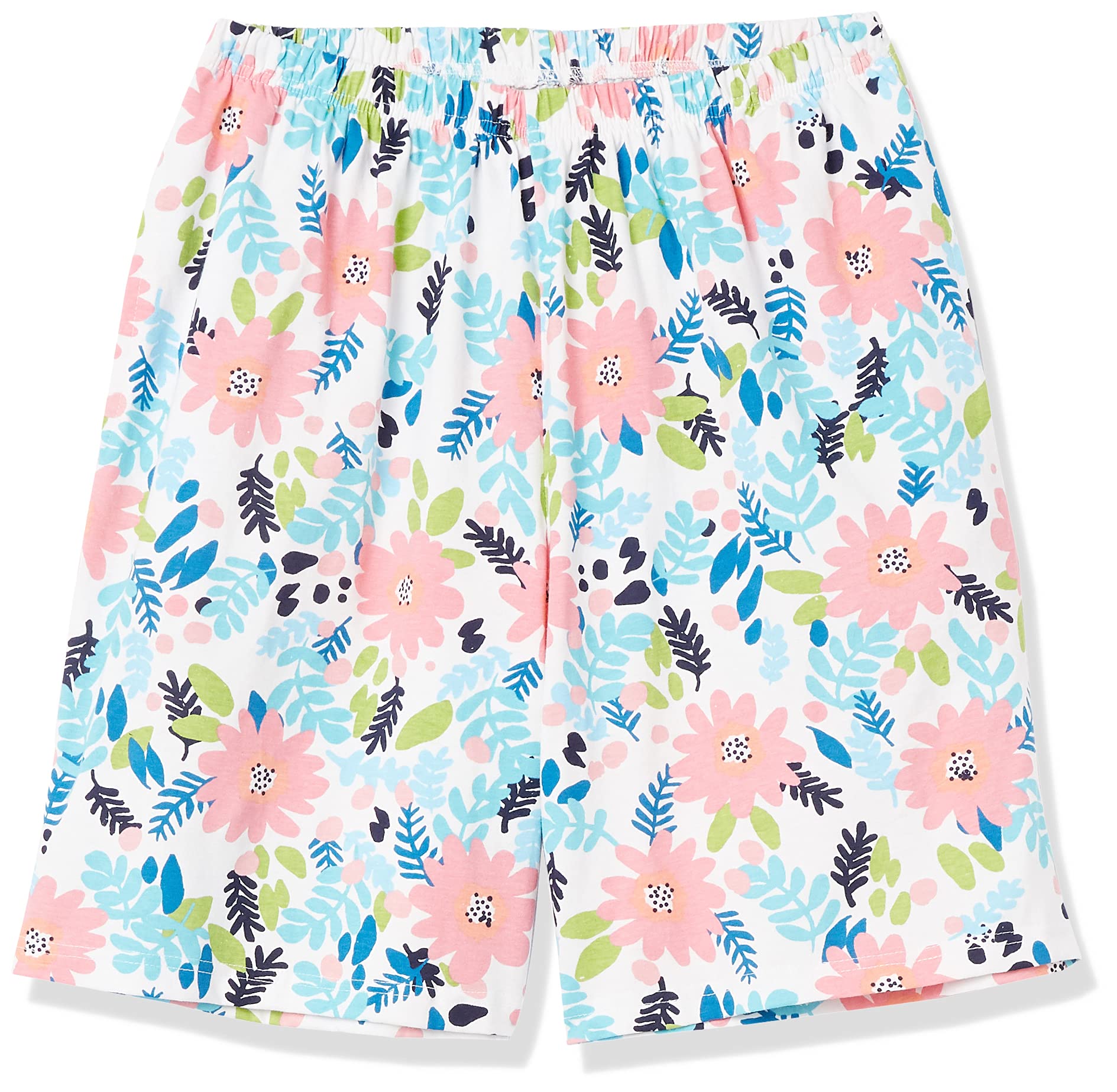 AmeriMark Women’s Shorts - Full Elastic Waist Athletic Bermuda Shorts - Ladies 100% Cotton Pull-On Golf Shorts with Pockets