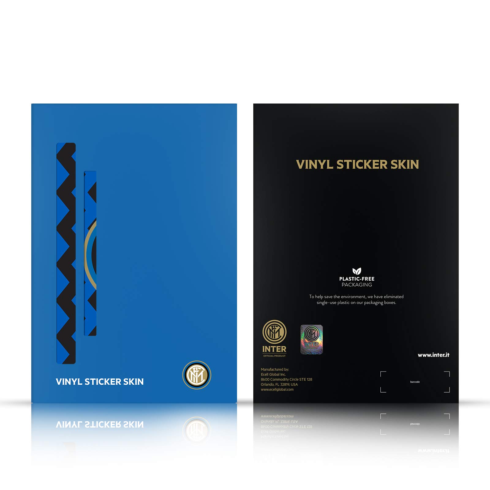 Head Case Designs Officially Licensed Inter Milan Blue and Black Full Logo Vinyl Faceplate Sticker Gaming Skin Decal Cover Compatible With Sony PlayStation 5 PS5 DualSense Controller